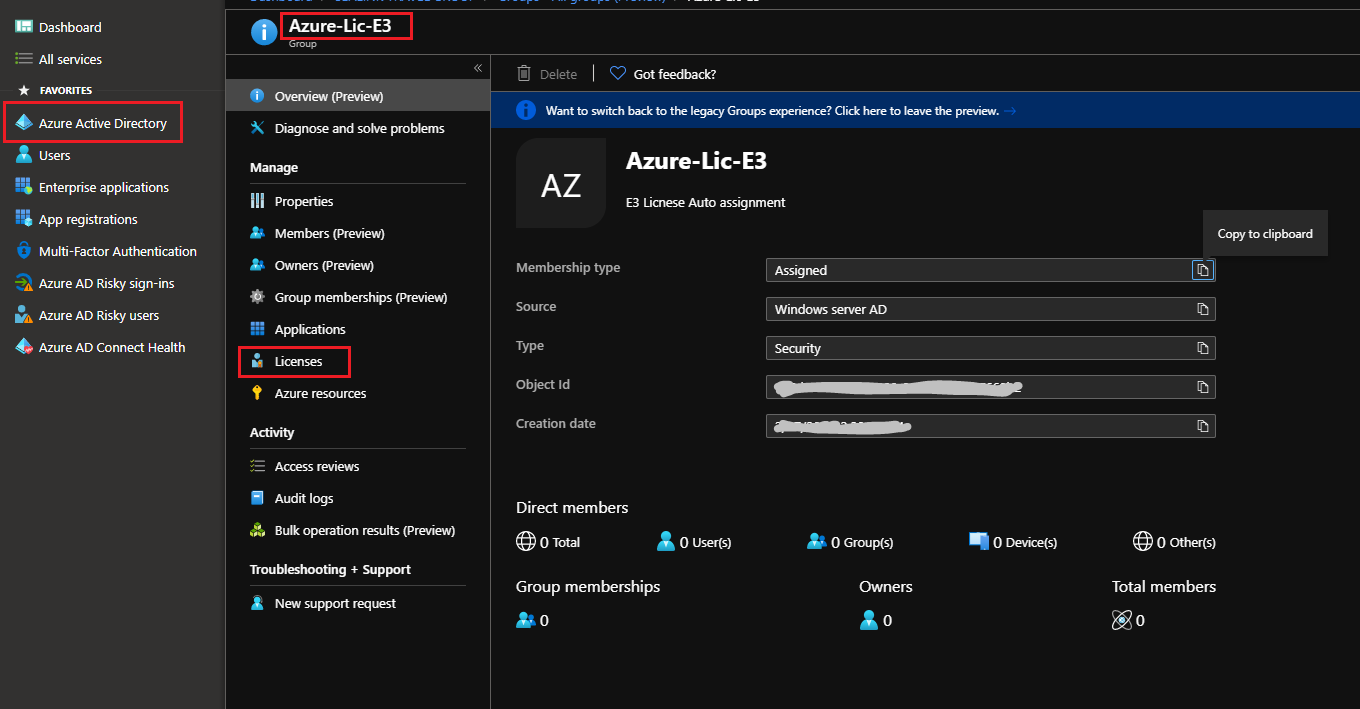 Azure AD Group Based Licensing – EMS Route
