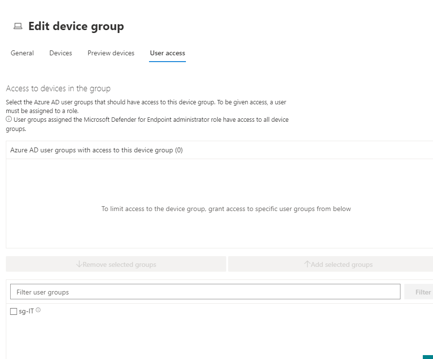 Security Microsoft Defender for Endpoint Roles and Device Group Access ...