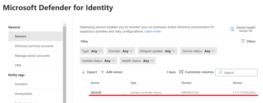 Microsoft Defender for Identity – Install and Configure Sensors (Azure ...