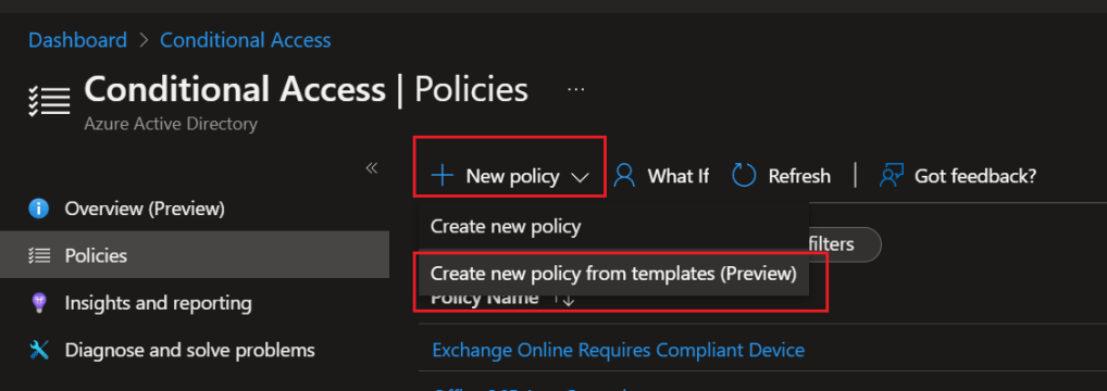 Azure AD Conditional Access Policies 101 – EMS Route