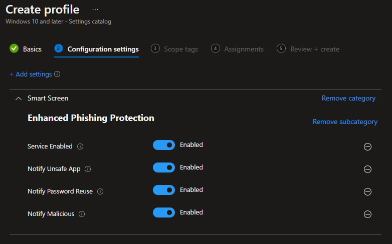 Configure “Enhanced Phishing Protection in Microsoft Defender ...