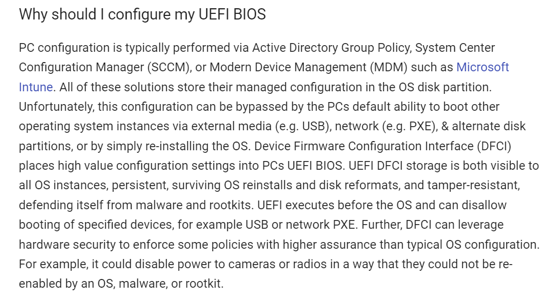 Intune to Configure and Lock DFCI for Autopilot Devices – EMS Route
