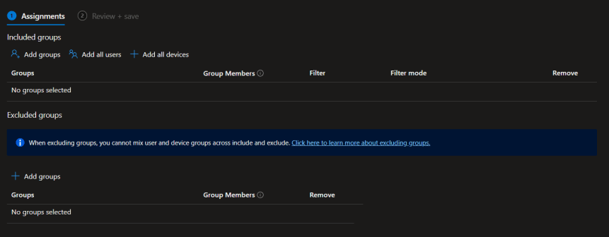 Intune Policy Assignment Basics – EMS Route