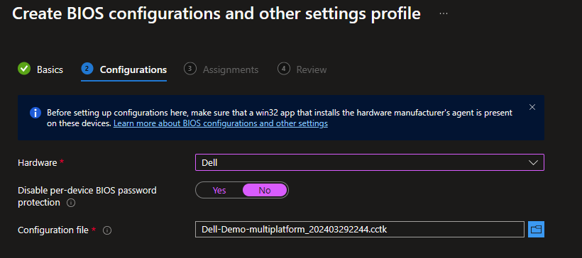 How to Use Intune to Create a Dell BIOS Config Profile? – EMS Route