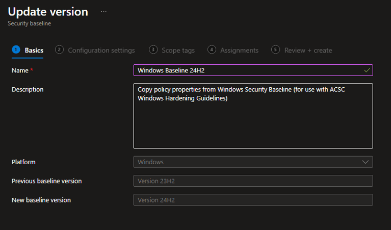 How to Change Intune Security Baseline Policy to Version 24H2? – EMS Route